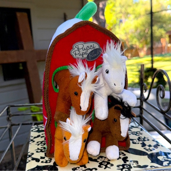 Toys | Pucci Horse Barn Pups And Friends Pony W4 Plush Ponies Stuffed ...